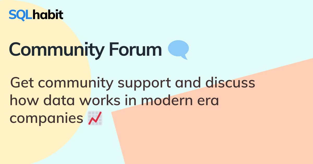 SQL Habit | Forum Questions